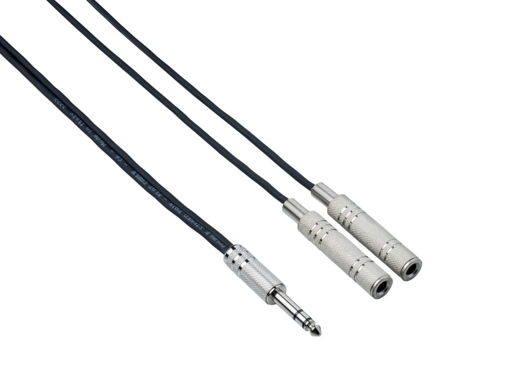 Bespeco - Interlink cable Special series - Ø 6,3 mm stereo jack - 2 x Ø ...