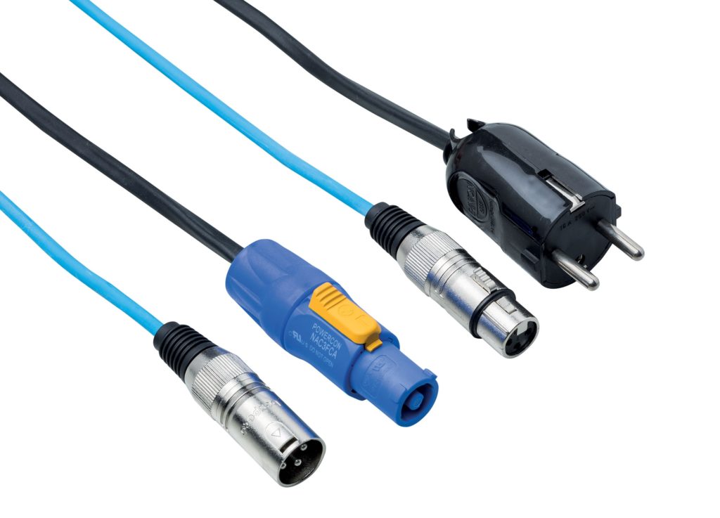 Bespeco - Audio+power cable Special series - cannon male/POWERCON ...
