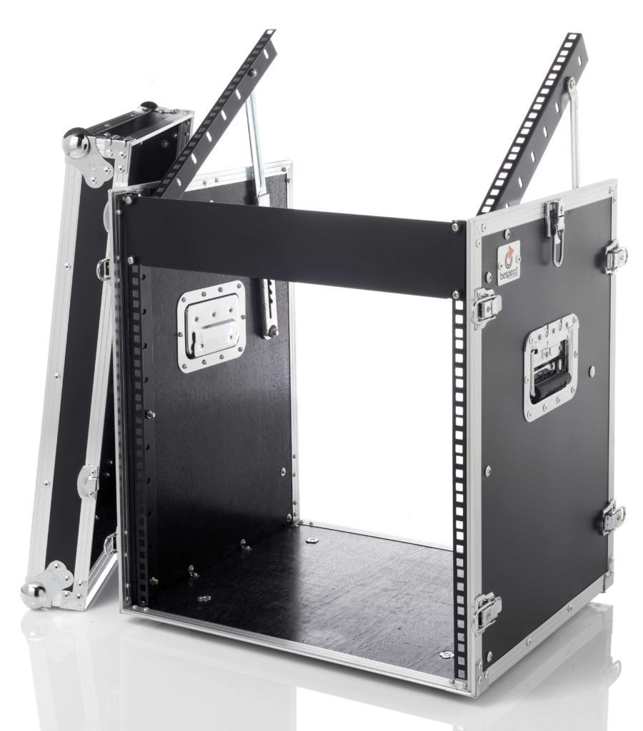 CROMIX10U - Fight case with mixer holder made of wood - Bespeco