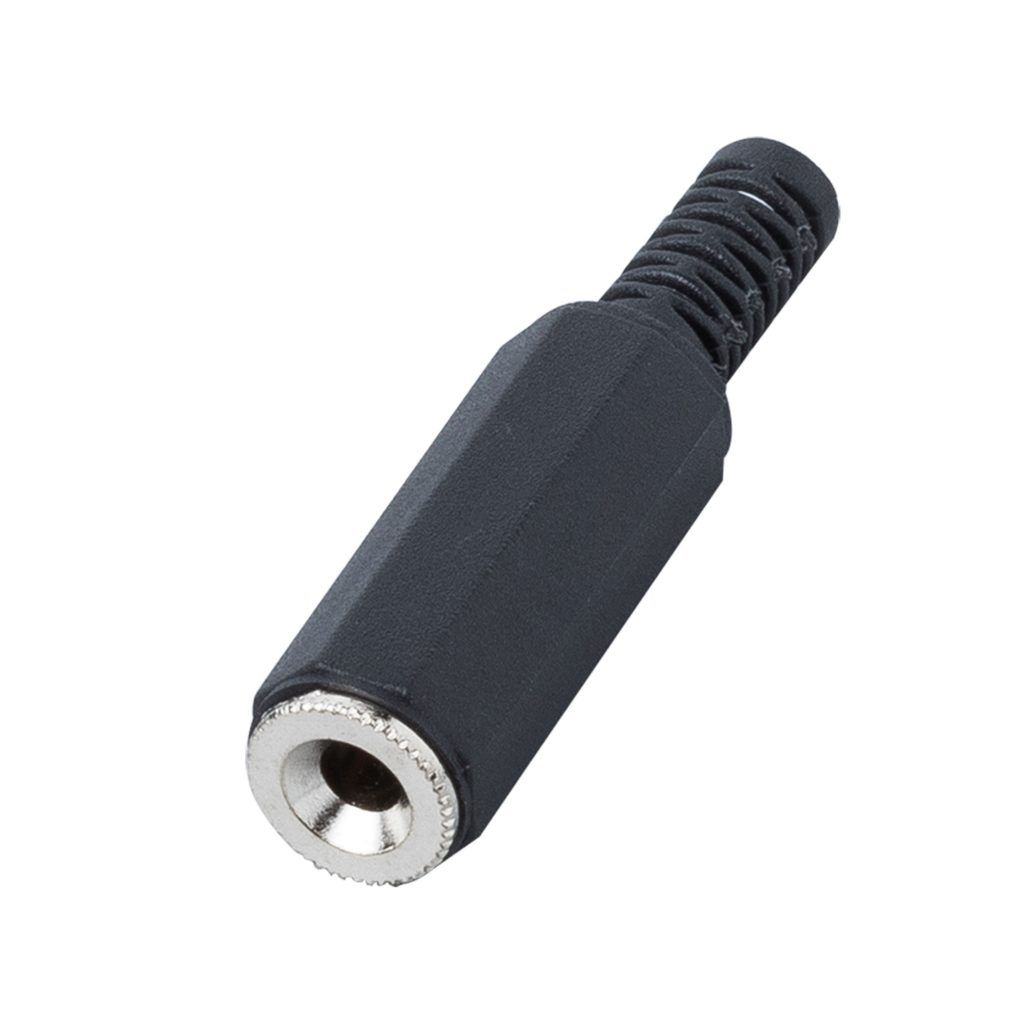 PS40I - Ø 3,5 mm stereo jack socket connector with plastic body - Bespeco