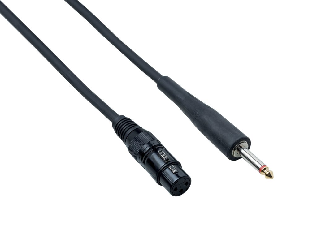 Bespeco - Microphone cable Python series - cannon female - Ø 6,3 mm jack