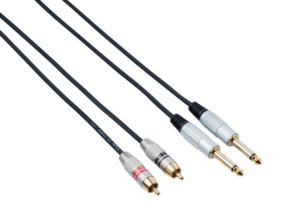 Bespeco - Interlink cable Special series - 2 x RCA - 2 x Ø 6,3 mm jack