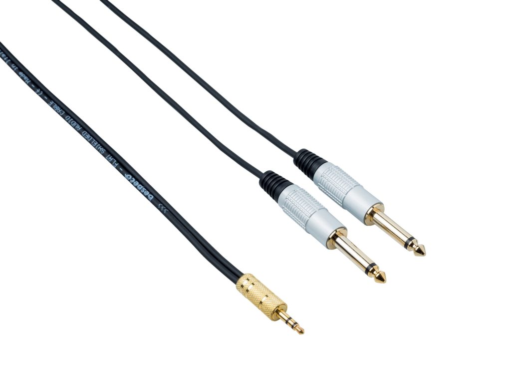 Bespeco - Interlink cable Special series - Ø 3,5 mm stereo jack - 2 x Ø ...