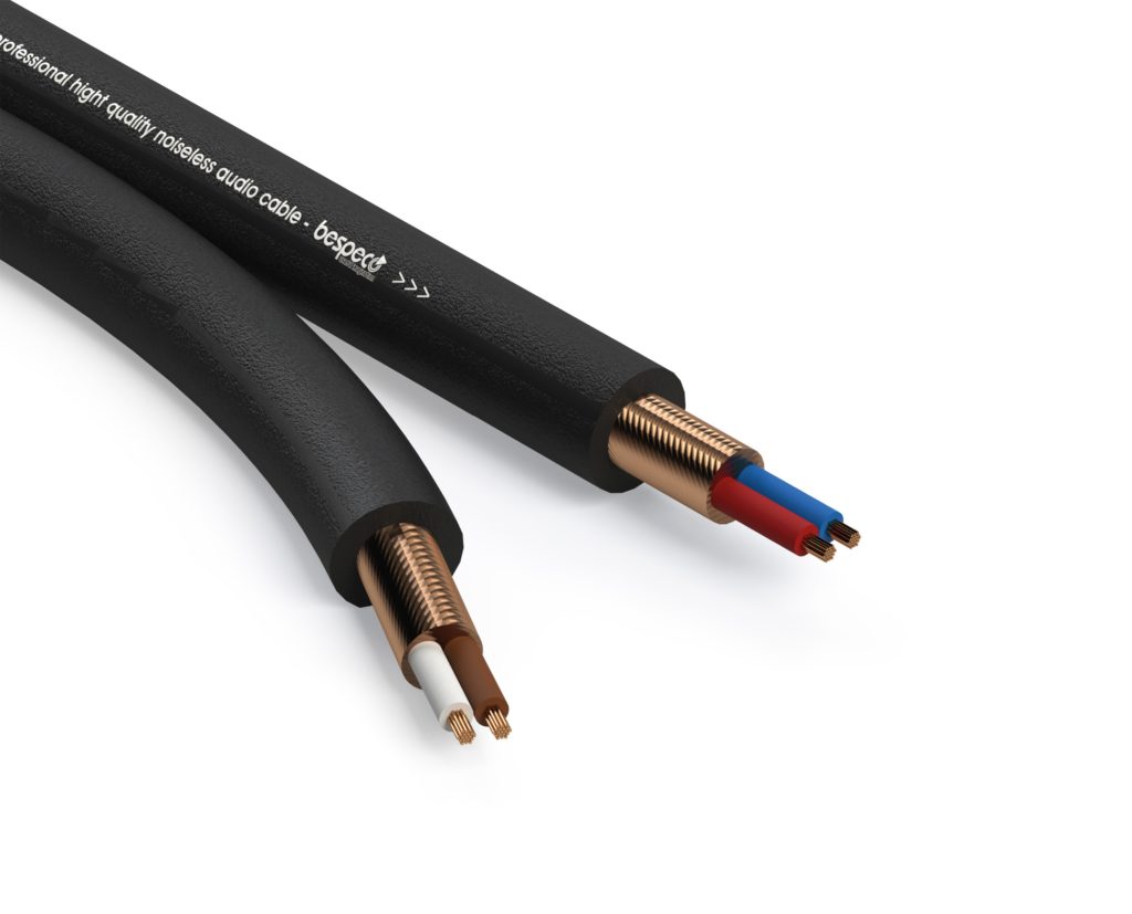 Bespeco - RF25/2S - Shielded flat cables. 2 x (2 x 0,25) mmq, Ø 6 x 12 mm