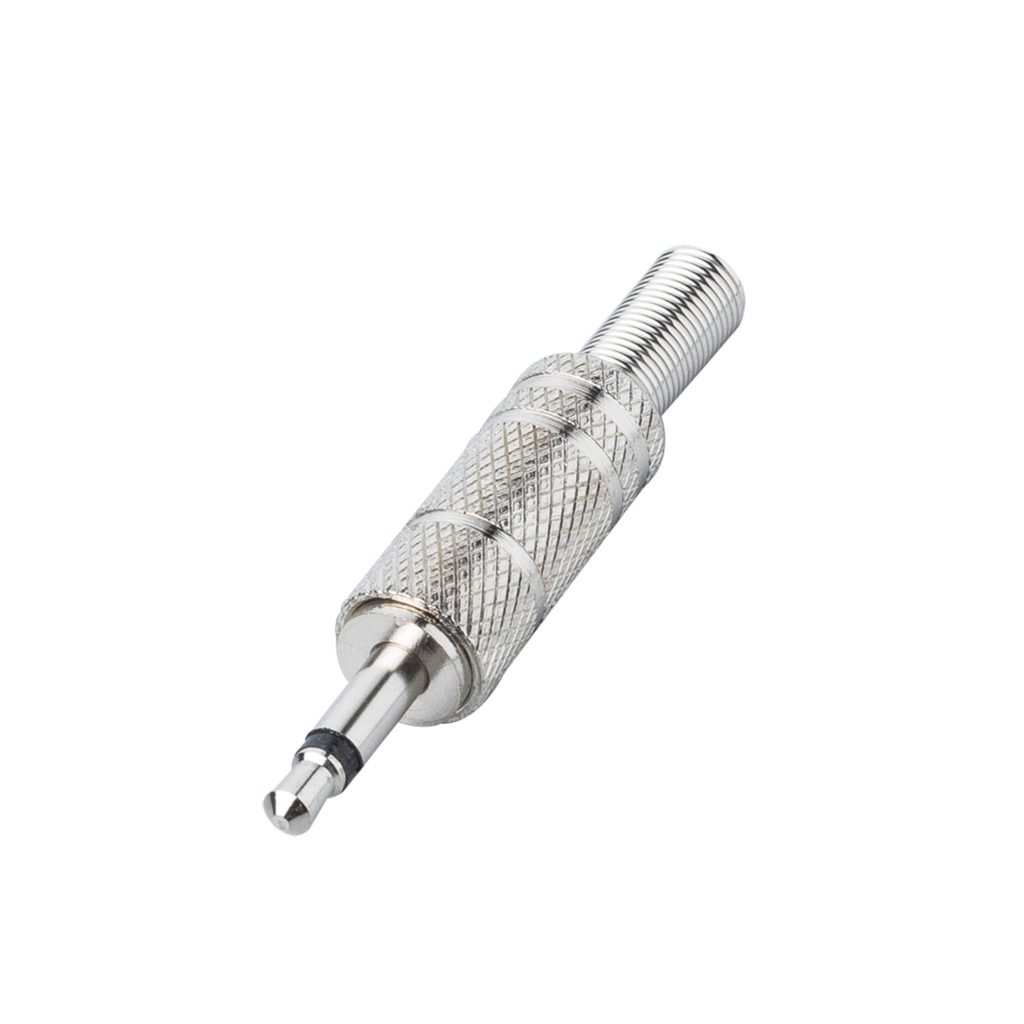 S40M - Ø 3,5 mm mono jack plug connector with metal body - Bespeco