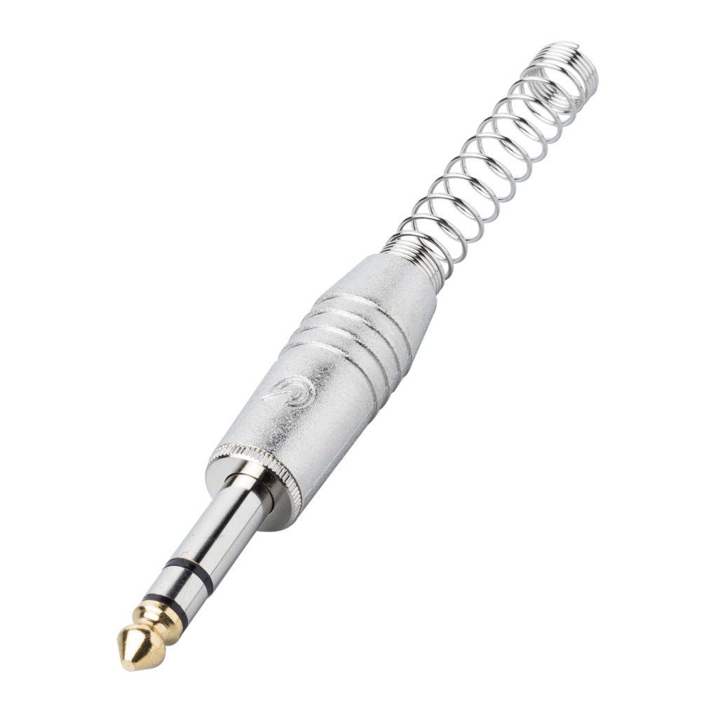 SS50 - Ø 6,3 mm stereo jack plug connector with gold tip - Bespeco