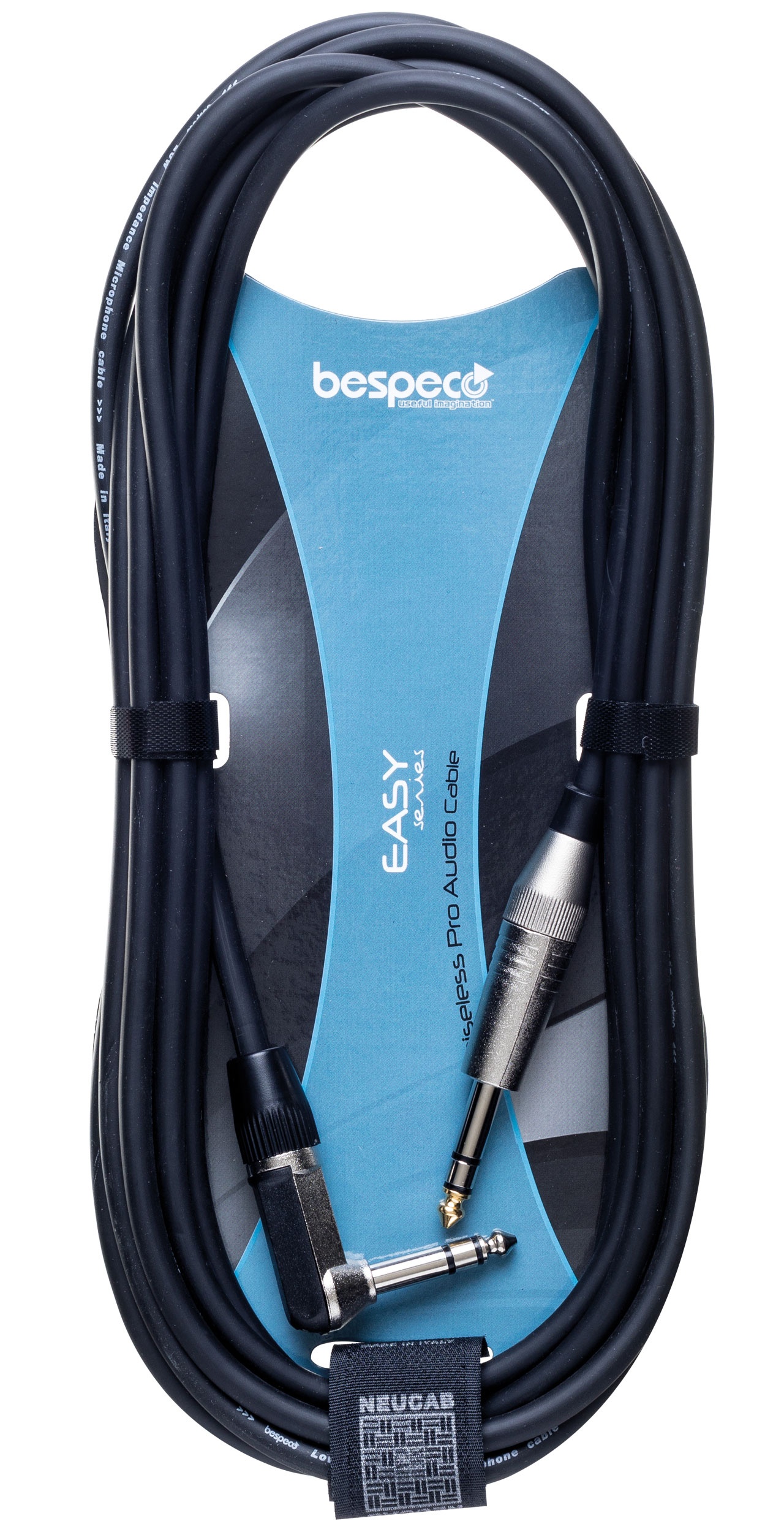 Bespeco - Instrument cable Easy series - Ø 6,3 mm jack TRS - Ø 6,3 mm ...