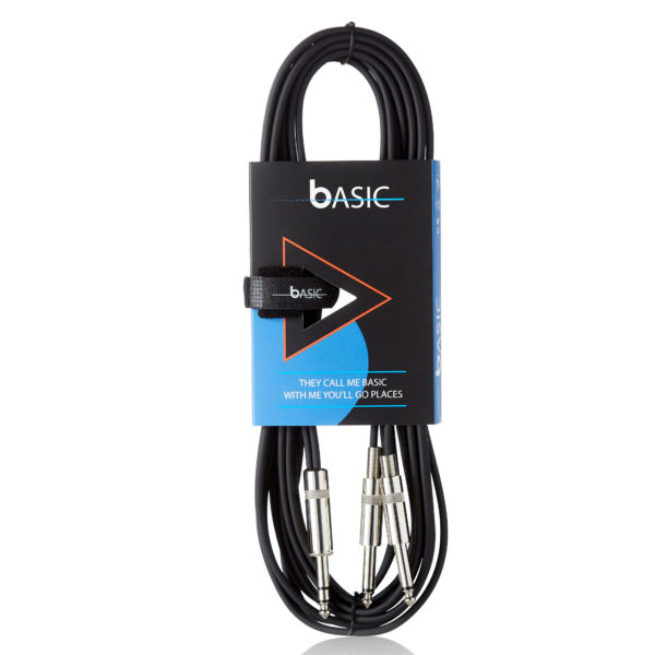 Bespeco - Interlink Basic cable - Ø 6,3 mm stereo jack - 2 x Ø 6,3 mm jack